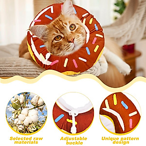 Guiqulai Cat Cone Collar Soft,Donut Pet Recovery Collar for Wound Healing,Adjustable Protective Cat Donut Collar After Surgery Neck Pillow Elizabethan Collars for Kitten,Puppy and Dogs