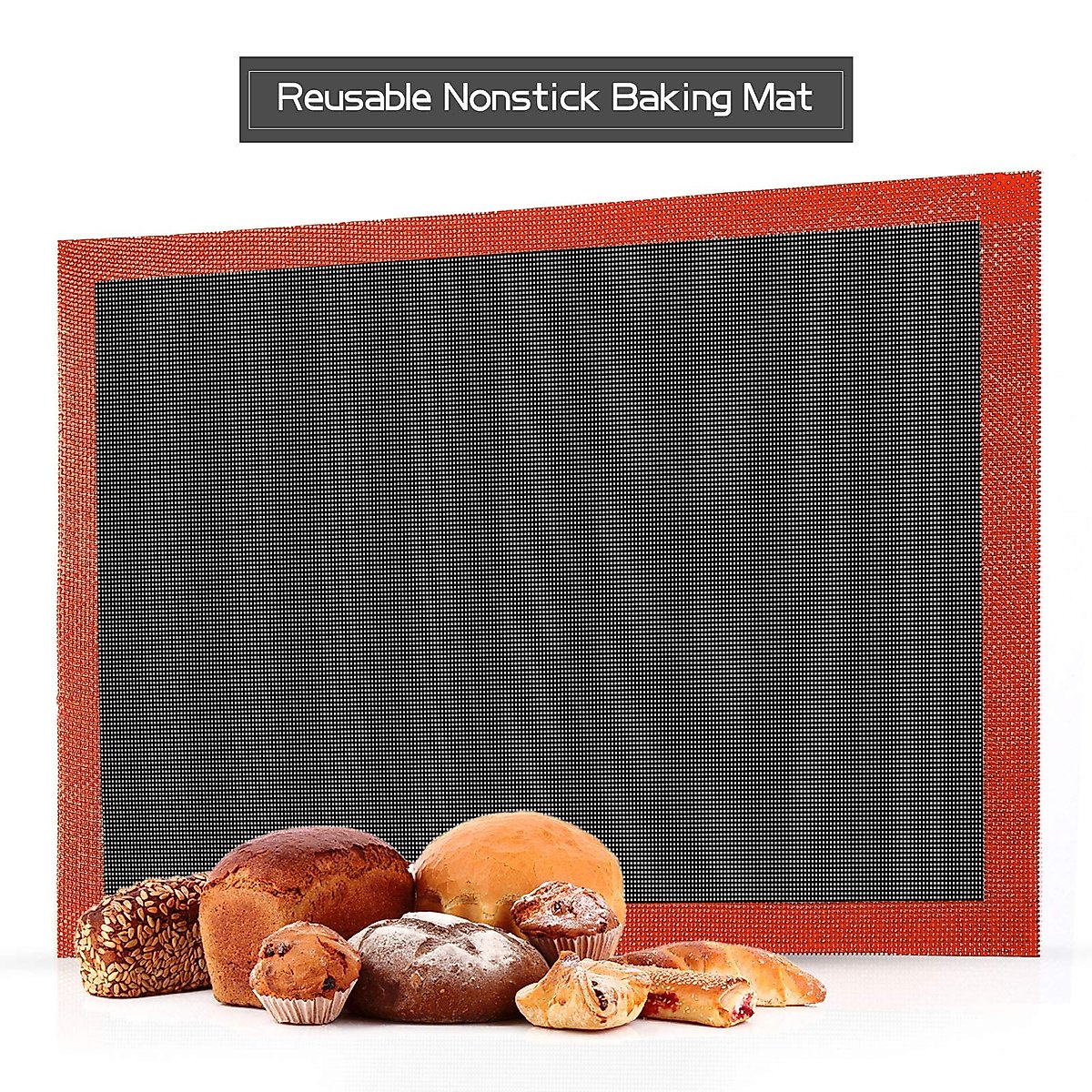 jiashuo 2PCS Non-Stick Oven Liner Perforated Mat for Baking, Macaron Cookie Bread Mold For Baking,Silicone baking Mats Tools Oven Sheet Bakeware(3040) 30*40cm(11.8 h*15.7 h)