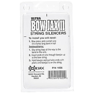 Bowjax 1036 Ultra Bow Jax II Dampener-Pack of 4 (Black)