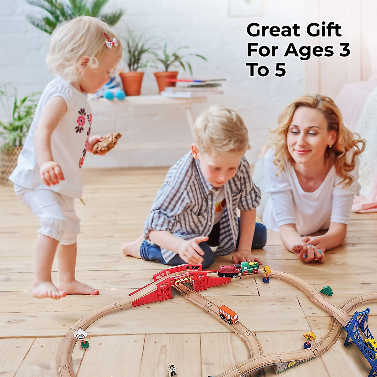 On Track USA Bridge Accessory Train Set: Suspension, Overpass and Arch Bridge Set Compatible with All Major Toy Trains Railway Expansion Accessories, Toy Train Track Accessory