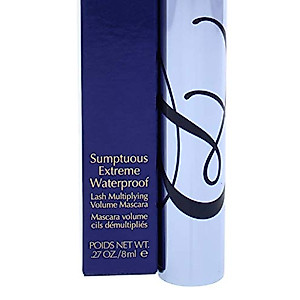 Estee Lauder Sumptuous Extreme Waterproof Lash Multiplying Volume Mascara, Extreme Black, 0.3 Ounce