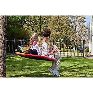 40 Inch Tree Swing Saucer Swing - 800Lb Weight Capacity, 900D Oxford Waterproof, With Hanging Straps Tree Swings for Kids Outdoor Swing For Kids Swing | Tire Swing | Tree Swing For Adults | Disc Swing