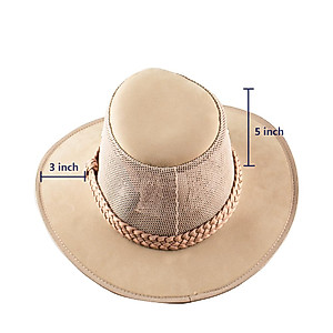 Anycosy Mesh Sun Hat for Men Golf Soaker Hats Summer Beach Safari Wide Brim Fishing Cap Outdoor£¨Natural£¬Large£©