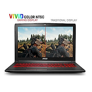MSI GV62 8RD-034 15.6" Thin and Light Gaming Laptop, GeForce GTX 1050Ti 4G, Intel i7-8750H (6 Cores), 8GB DDR4, 128GB SSD + 1TB, Windows 10 64 bit, Steelseries Red Backlit Keys