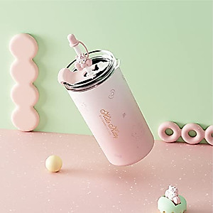 Everyday Delights Hello Kitty Ribbon Tumbler with Cover & Straw 480ml