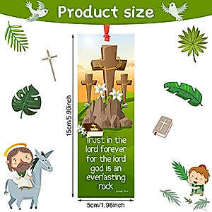 100 Pieces Christian Bookmarks Bible Verse Quotes Bookmark Inspirational Religious Scripture Bookmarks Christian Gifts for Women, Bookmarks for Kids, Office, School Supplies