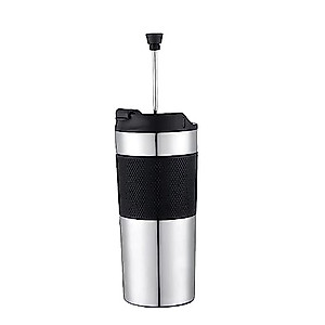 Portable coffee maker, french press, Insulated Mug with double Wall Stainless Steel, 16oz,. French Press Tumbler, French press Mug, Portable coffee mug, Coffee maker, Coffee press