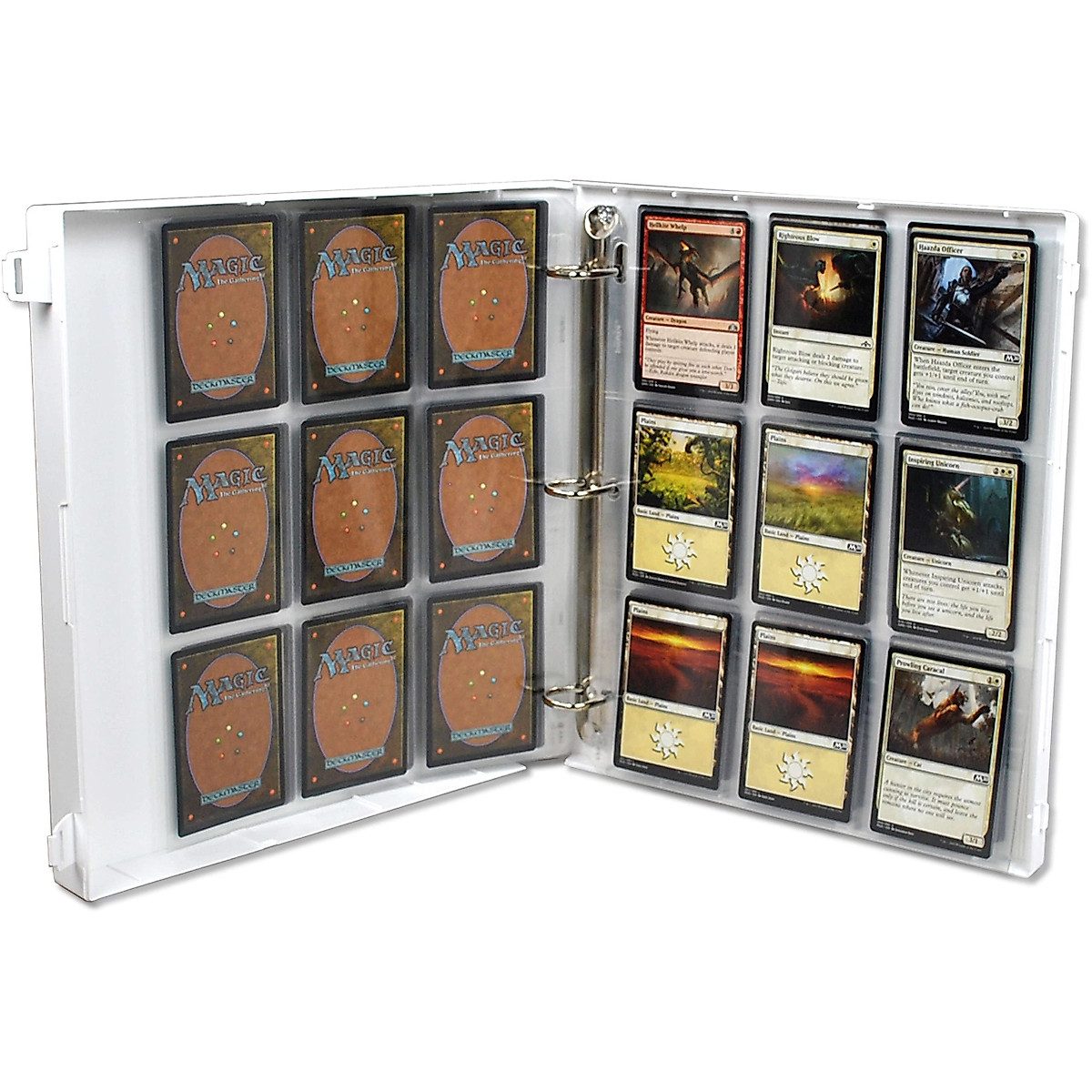 UniKeep Card Storage Case for Magic The Gathering Game with 20 Playing Card Pages - Holds up to 360 MTG Cards (Flames)