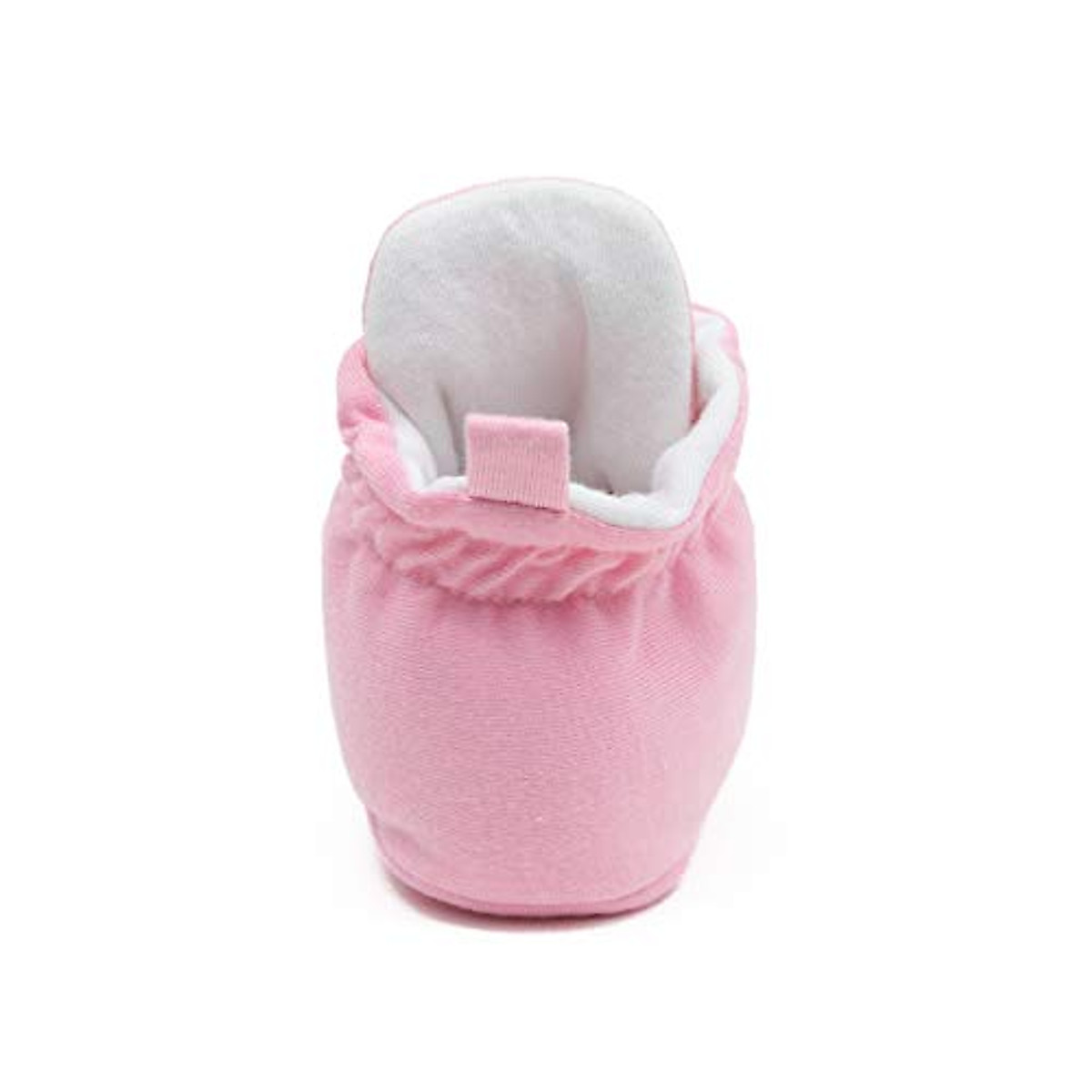 Robeez Pink Light/Pastel Unicorn Snap Baby Booties for Girls 3-6 Months Kick Proof Soft Shoes Non-Skid Ankle Booties with Rubber Grips - Great Gift for Birthdays Showers and Mother's/Father's Day