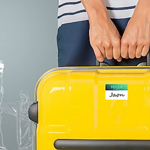 345 Pcs Name Tags Rainbow Sticker, Hello My Name is Stickers 15 Color, Name Tag Stickers, Hello My Name is Name Tag, Name Tags Sticker for School Office Home (3"x2")