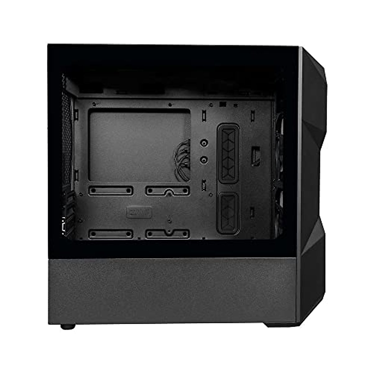 Cooler Master TD300 Mesh White Micro-ATX Tower with Polygonal Mesh Front ana Removable Top Panel, ARGB/PWM Hub Tempered Glass, Dual Sickleflow PWM ARGB Lighting Fans