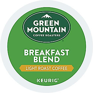 Green Mountain Coffee Roasters Breakfast Blend Single-Serve Keurig K-Cup Pods, Light Roast Coffee, 12 Count