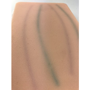 Injection Training Pad Model, Reusable and Durable for Medical Students Practice/Training,4 Veins Imbedded 3 Skin Layers