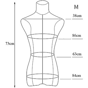 Mannequin Tailors Dummy Dressform Tailors Dummy Clothing Store Mannequins Dummy Model Students Mannequin (Brown B)