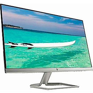 HP 27" Widescreen IPS LED Full HD (1920 x 1080) Monitor, 10,000,000:1 Contrast Ratio, 5 ms Response Time, FreeSync, 2X HDMI and 1x VGA Input, 178░ View Angle, 75Hz Refresh Rate, Natural Silver