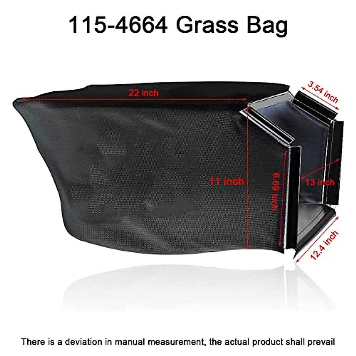 115-4664 Grass Bag - by Braveboy, Compatible with Toro Lawn Mower xt675 59307 22" Lawn Mower 2009, Fits Model 20330 20331 20370 20371 20377 20378 & More- ( NO Metal Frame )