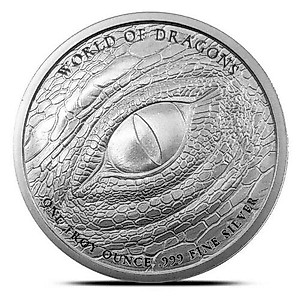 World of Dragons Series The Egyptian Dragon 1 oz Silver