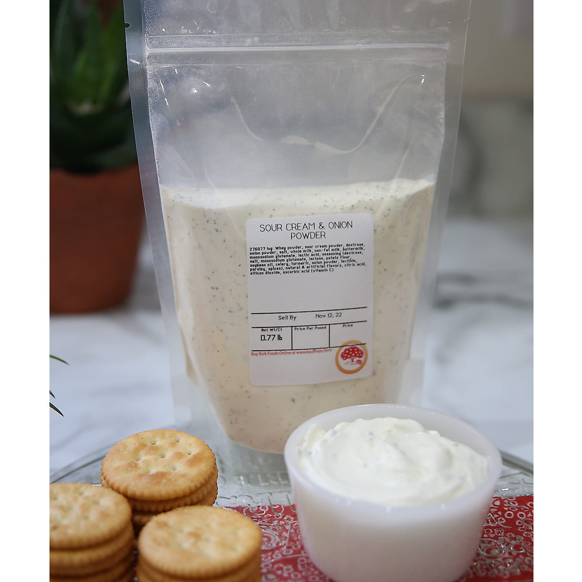 Sour Cream & Onion Seasoning Powder, 12 Oz. Bag