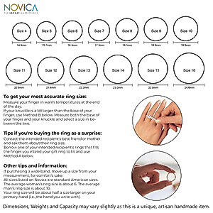 NOVICA Artisan Handmade Men's .925 Sterling Silver Ring Band No Stone Indonesia [10 mm W] 'Sanca Kembang Python'