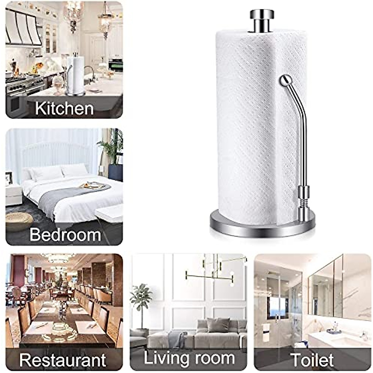 Kitchen Paper Roll Holder Paper Towel Rack Dining Table Kitchen Paper Roll Holder Vertical Paper Towel Storage Rack
