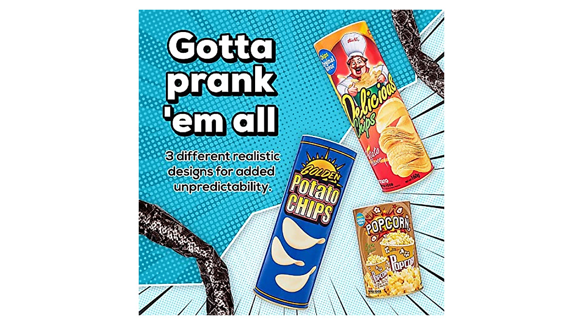 FunFamz Snake in a Can Prank - Hilarious Kids & Adults Gag Toy