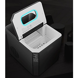 BybAgs ICES Ice Maker Commercial Milk Tea Shop Bar Table Bar Ktv Full Automatic Household Round Ice Maker Small