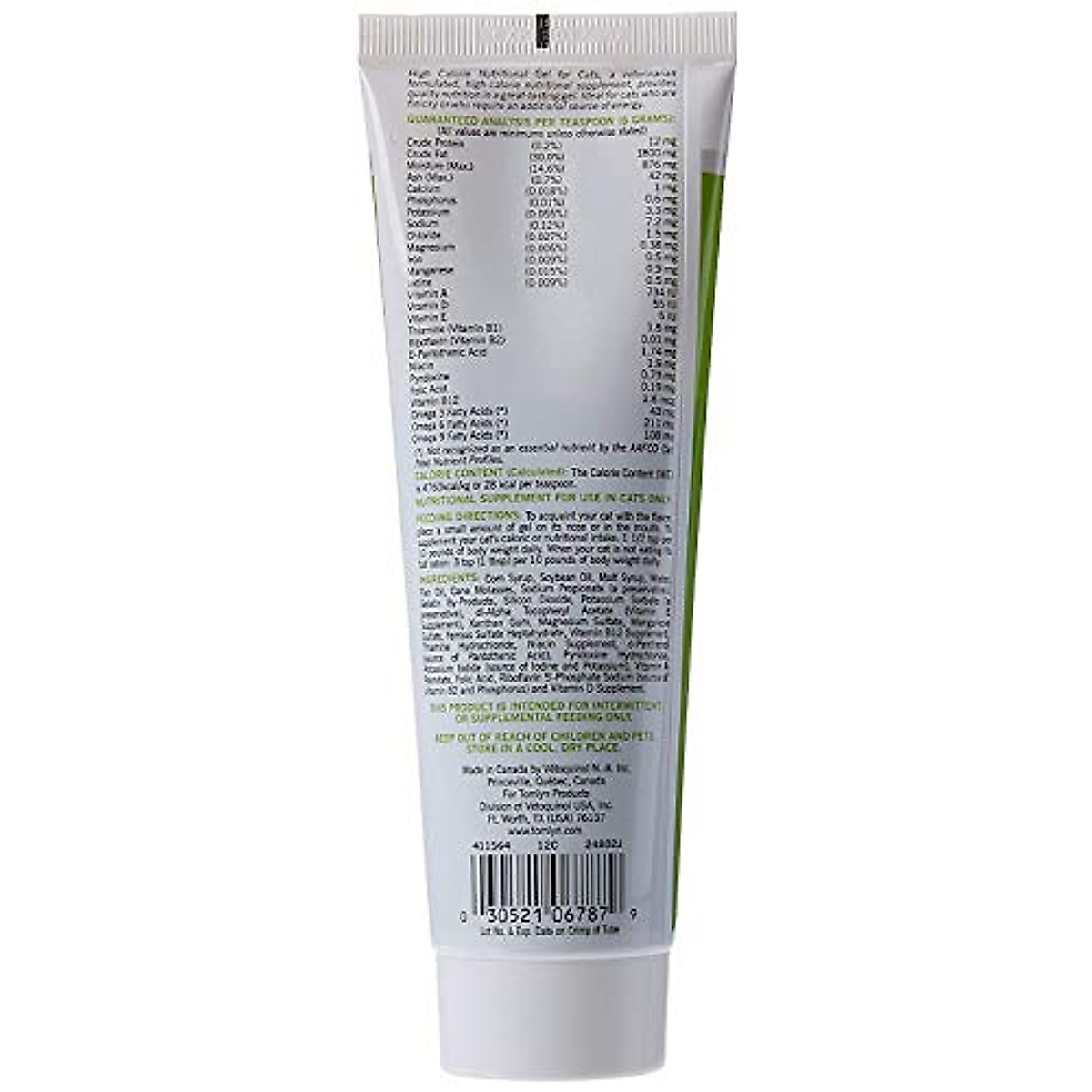 Tomlyn High Calorie Nutritional Gel for Cats, (Nutri-Cal) 4.25 oz
