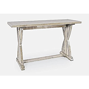 Jofran Inc. Fairview Rustic Trestle Sofa Console Table
