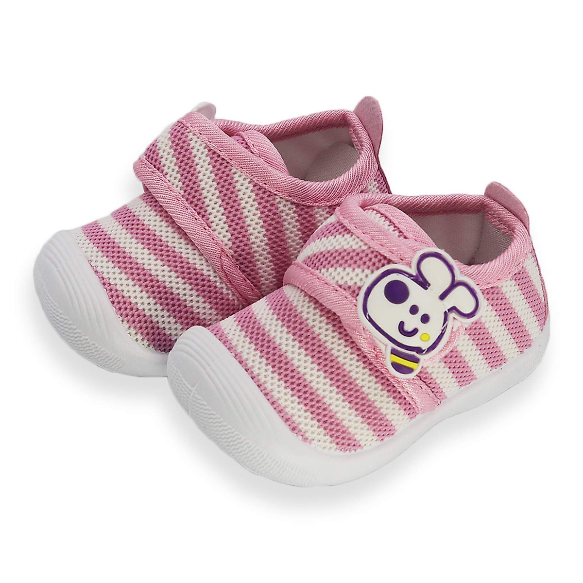 WILLFUN Toddler Squeaky Shoes Baby Boy Girl First-Walking Sneakers Infant Soft Sole Little Kid Trainers for 0-3-Year-old First Walkers(5 Toddler)