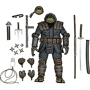 NECA Teenage Mutant Ninja Turtles Last Ronin 7-Inch Action Figure with Interchangeable Head and Hands (IDW Comics, Armored)