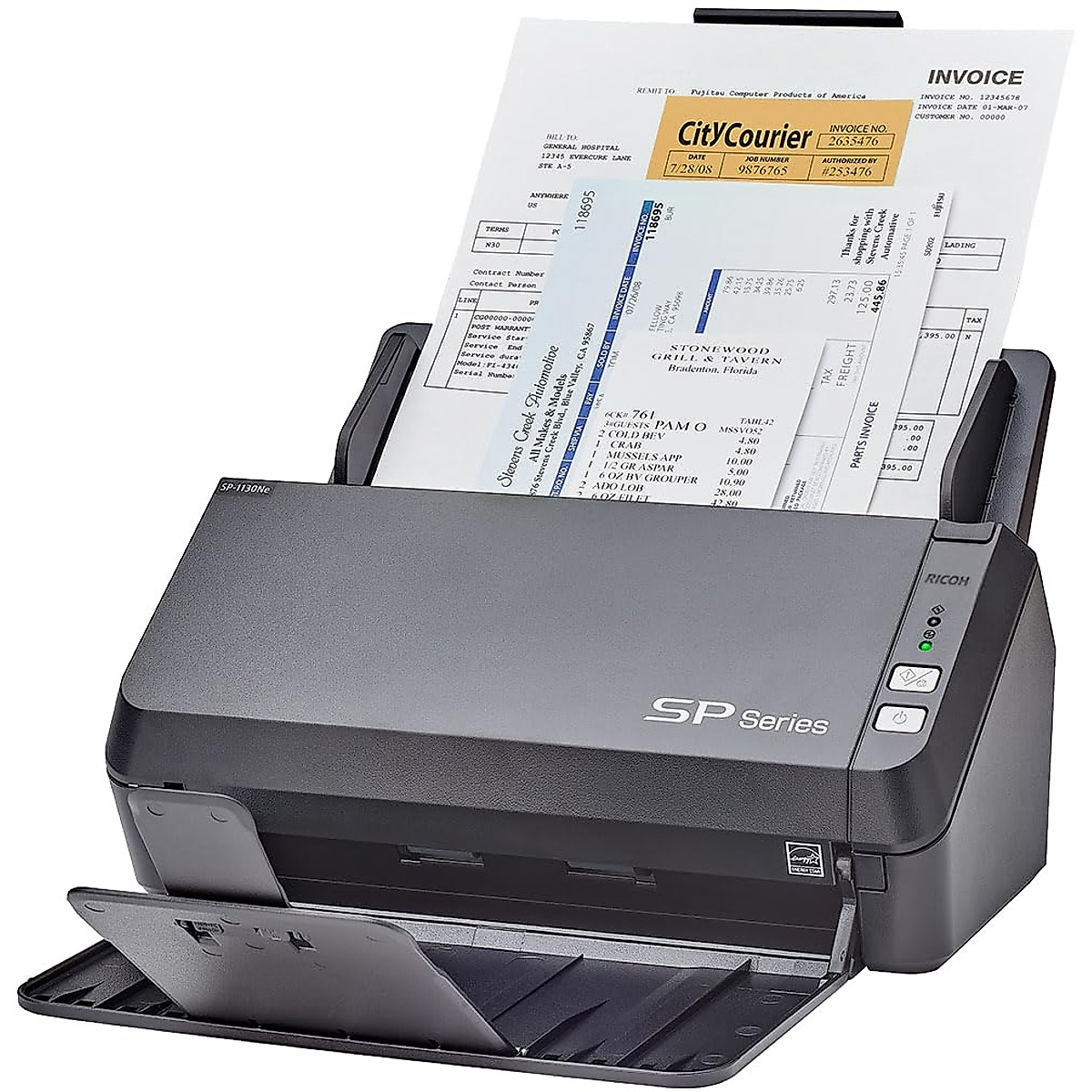 Fujitsu SP-1130Ne Easy-to-Use Color Duplex Document Scanner with Automatic Document Feeder (ADF) and Twain Driver