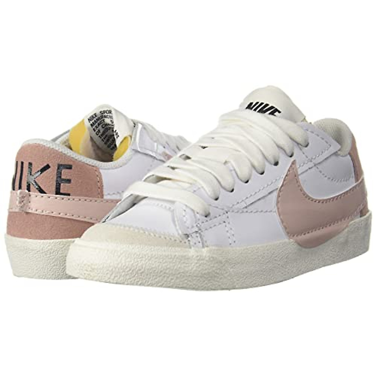Nike Blazer Low '77 Jumbo Women's Shoes White/Rose Whisper/Pink Oxford (Women's, Numeric_6_Point_5)