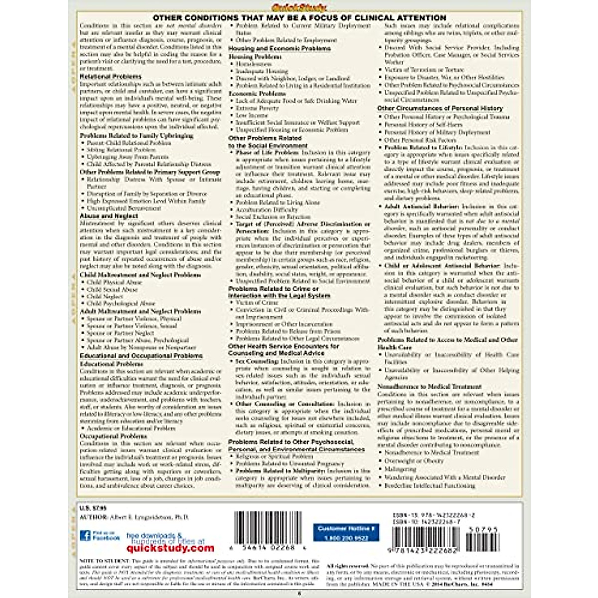 DSM-5 Overview (QuickStudy Academic)