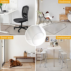 Hardwood/Tile Floor Chair Mat,Rolling Chair Mat,Protects Floors,Suitable for Home,Work,Game,Non-Slip Not Stuck Wheel,Easy to Clean,with Lip(48"x36")