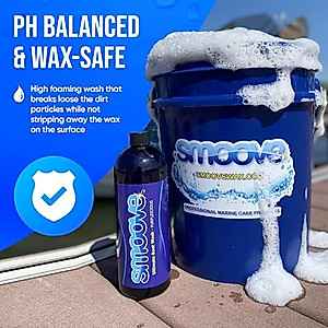 Smoove Purpleicious Ultimate Boat Wash (Quart) Premium Boat Cleaner, Marine Grade Boat Soap, Effective Boat Hull & Seat Cleaner, Essential Boat Cleaning Supplies, Advanced Boat Wash and Wax Formula