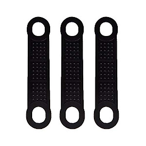 50 Pieces Black Non-Slip Rubber Clothing Hanger Grips Clothes Hanger Strips Use for Wood and Plastic Hangers