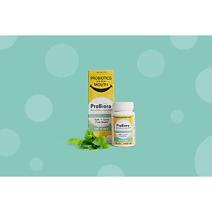 ProBiora Oral-Care Chewable Probiotic Tablets | Probiotic Supplement for Women & Men | Healthier Teeth & Gums | Fresher Breath | Whiter Teeth | 60 Count | Mint
