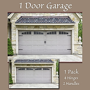 Household Essentials 240 Hinge It Magnetic Decorative Garage Door Accents | Black