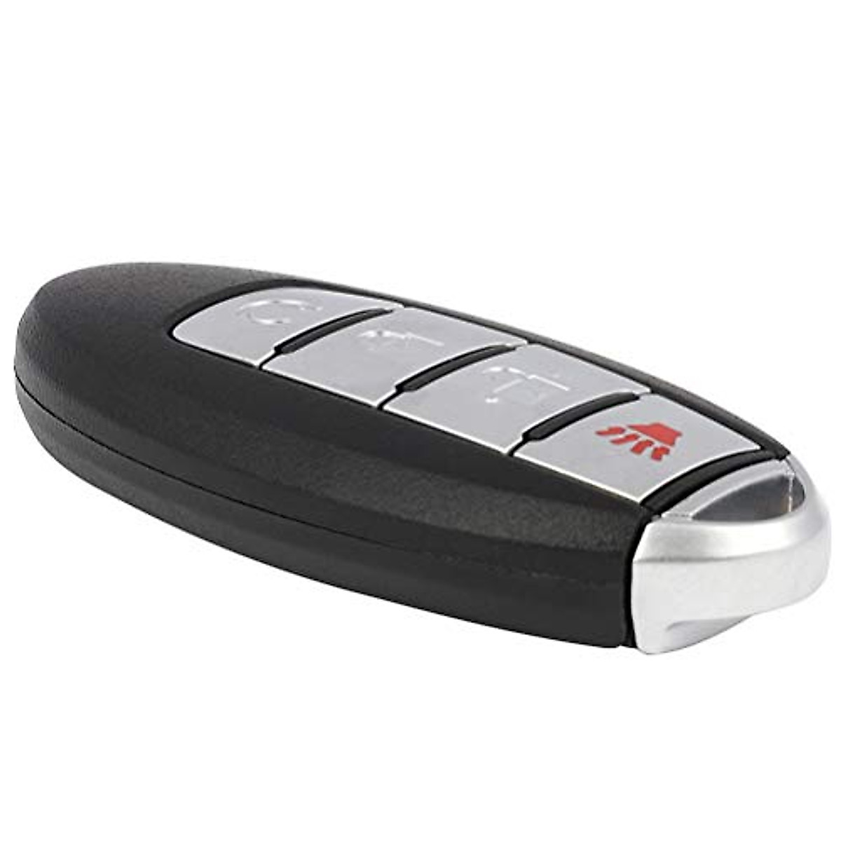 cciyu X 1 Remote UNCUT ignition key fob 4 Buttons Keyless Entry Remote Fob 433 MHZ 4A chips 17 18 for Nissan Rogue with FCC/OE S180144109 KR5S180144106 7812D-for S108106 285E3-6FL2B