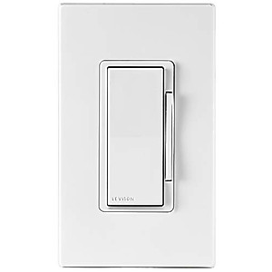 Leviton DW4SF-1BW Decora Smart Wi-Fi Fan Speed Controller, White