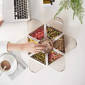 Multi Sectional Snack Serving Tray Set with Lid, Serving Tray/Platters, Snack Nut Bowl Set For Parties,TV,Family,Salad,Chips,Nuts,Peanuts Bowls