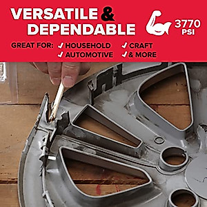 J-B Weld 50139 Plastic Bonder Body Panel Adhesive and Gap Filler Syringe - Black - 25 ml