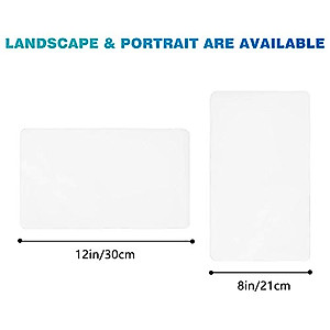 Whiteboard Magnetic Dry Erase Board Self Adhesive for Any Smooth Surface with New Stain Resistant Technology,Home Kitchen Fridge Shopping List and Office Notice Board (12” X 8”)