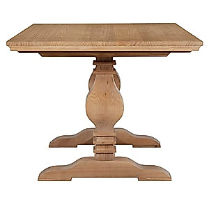 Powell Rustic Honey Solid Pine Double Pedestal Design Dining Sophia Table