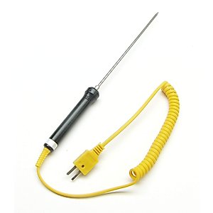 Pointy Tip Stainless Steel K-Type Thermocouple Probe Insertion Sensor