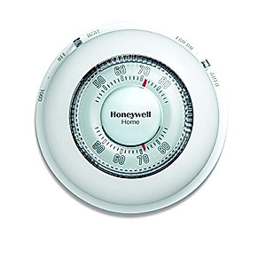 Honeywell Home CT87N1001 The Round Non-Programmable Manual Thermostat, Large, White