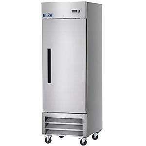 Arctic Air AF23 26 3/4" One Section Single Solid Door Reach-In Freezer, 23 Cubic Feet, Stainless Steel, NSF