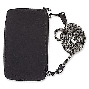 KAVU Go Time Bi-Fold Crossbody Wallet with Rope Strap - Black