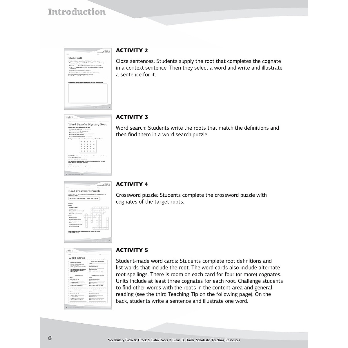 Vocabulary Packets: Greek & Latin Roots: Ready-to-Go Learning Packets That Teach 40 Key Roots and Help Students Unlock the Meaning of Dozens and Dozens of Must-Know Vocabulary Words