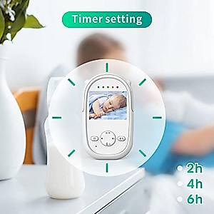 MOSTCLOUD Video Baby Monitor with NO WiFi,Baby Monitor with Camera and Audio, Auto Night Vision, 2 Way Audio Talk, Lullabye Music, Long Battery Life, 2X Zoom,960ft Long Range